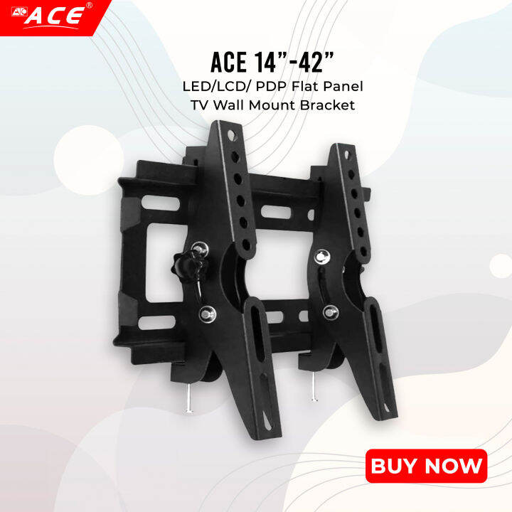 ACE TILTED 14 -42 LED LCD PDP FLAT PANEL TV WALL MOUNT BRACKET | Lazada PH