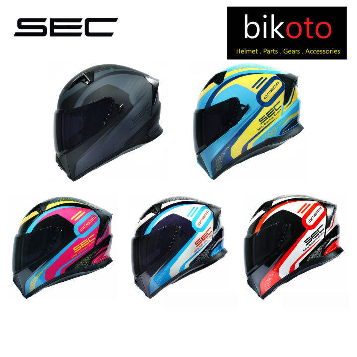 SEC Breach All Colors Full Face Dual Visor Helmet | Lazada PH