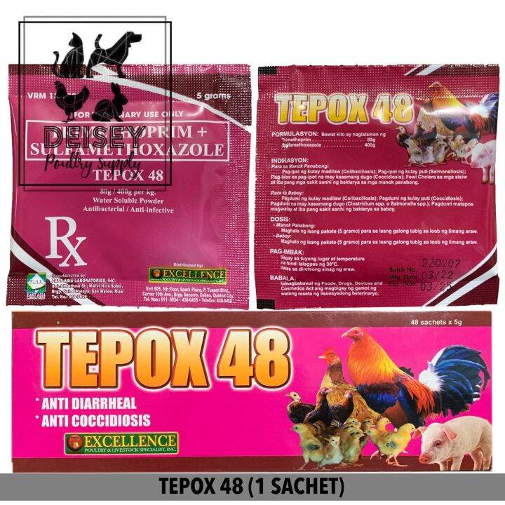 Tepox 48 5g for Gamefowl (Sold per 1pc Sachet) | Lazada PH