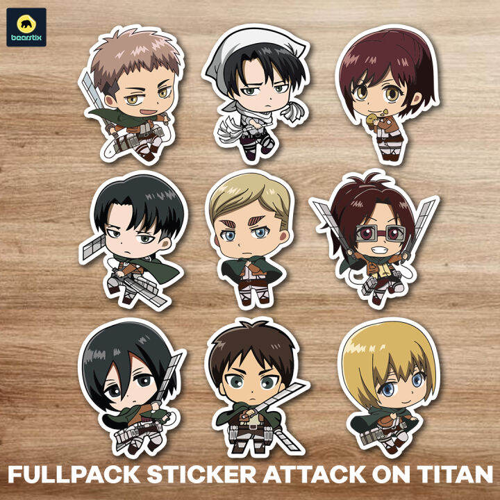 FULLPACK STICKER ATTACK ON TITAN - STIKER LAPTOP AOT - STIKER HP ...