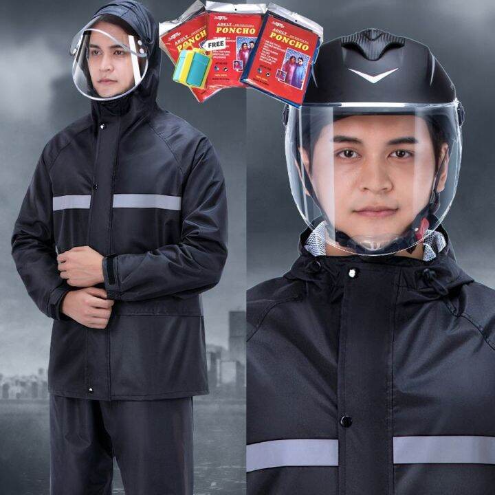 Raincoat Rain Coat for Motorcycle Men Women Adult/Kapote Terno Makapal ...
