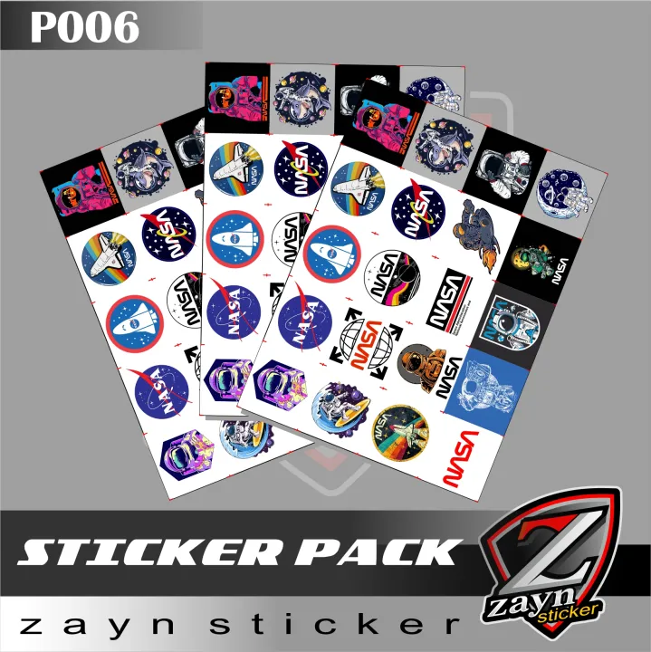STICKER PACK STIKER PAK NASA MURAH P006 | Lazada Indonesia