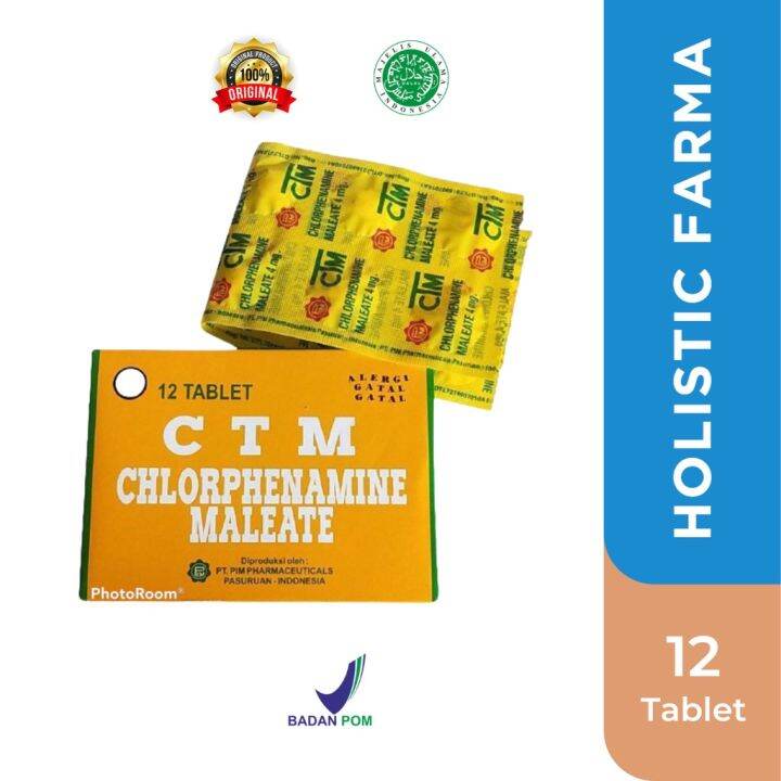 CTM 4 mg 12 Tablet Obat Anti Alergi | Lazada Indonesia