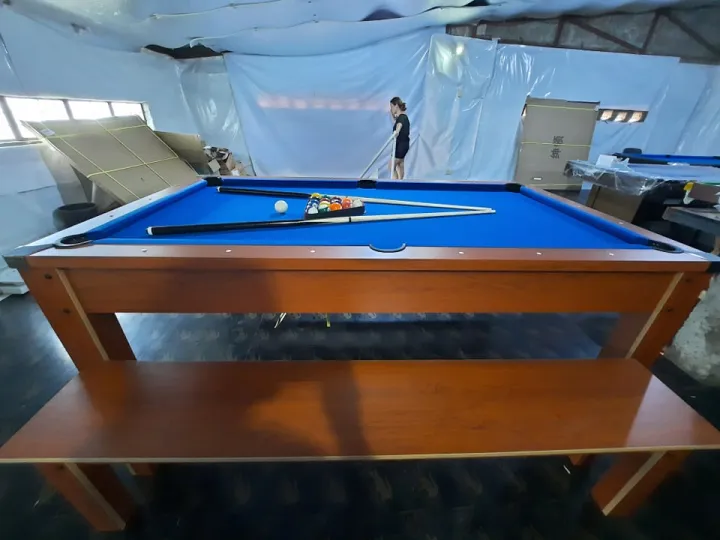 4x7 3in1 billiard , dine in , table tennis with bench included / junior ...