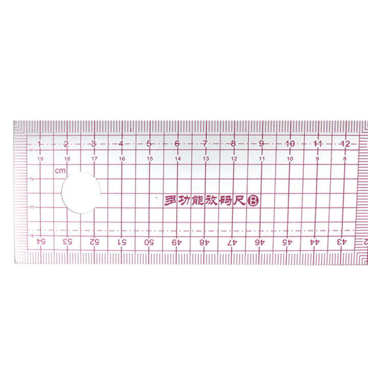 Plastic Sewing Tailor Double Side Metric Straight Ruler Transparent ...