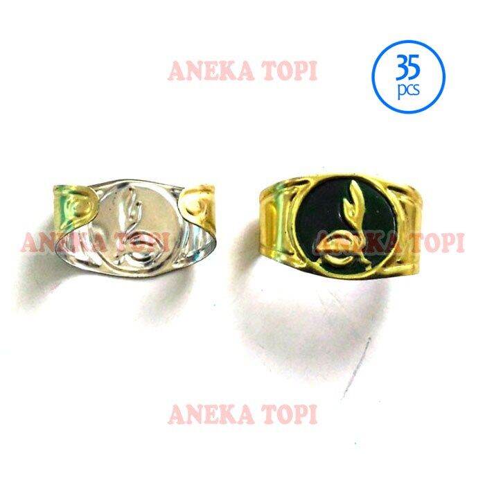 Ring Murah - Ring Hasduk Pramuka Siaga Warna Hijau Kecil Oval Ring ...