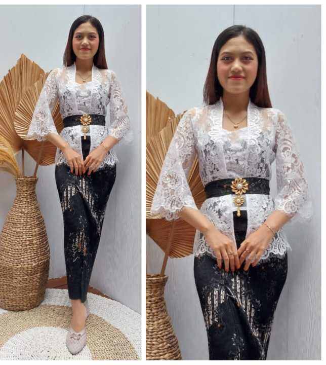 kebaya metalic lengan loneng wanita terbaru 2023 KEBAYA SAJA bahan semi ...
