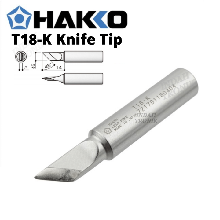 HAKKO T18-K Soldering Replacement Tip - Japan | Lazada