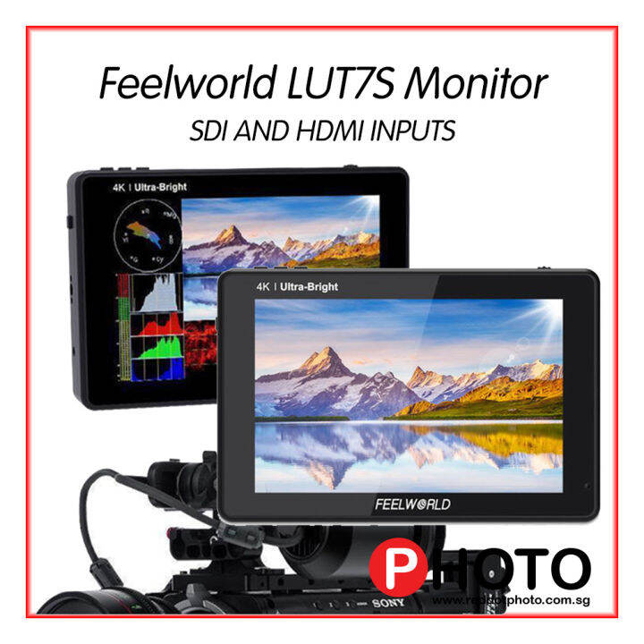 FeelWorld LUT7S 7 Inch 2200nits 3D LUT Touch Screen DSLR Camera 4K HDMI ...