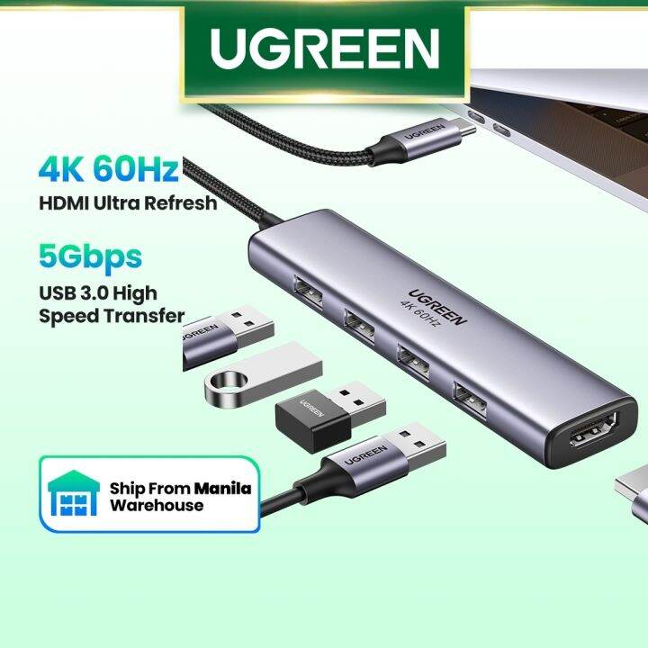 USB C 4K 60Hz HDMI Ethernet 3.0 Port 100W Card Reader Adapter Macbook ...