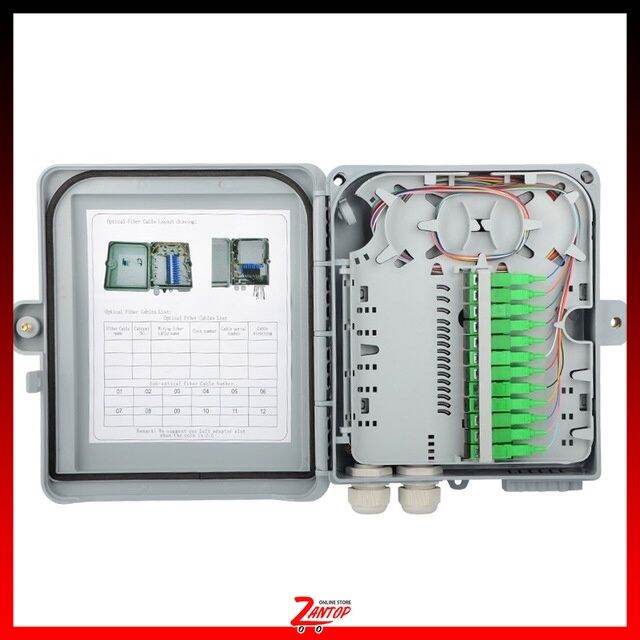 Optical Fiber Distribution Box 12 Core Nap Box SC Adapter Type Single ...
