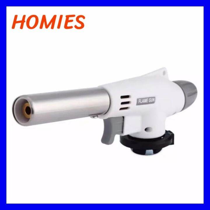 Homies Butane Gas Torch Flame Gun Auto Ignition Blow Jet Burner Lighter ...