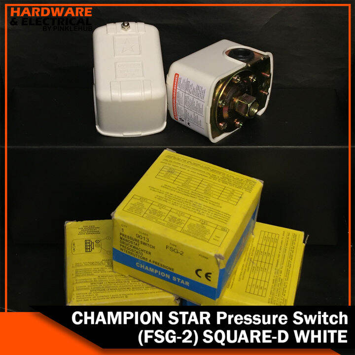 CHAMPION STAR Pressure Switch (FSG-2) SQUARE-D | Lazada PH