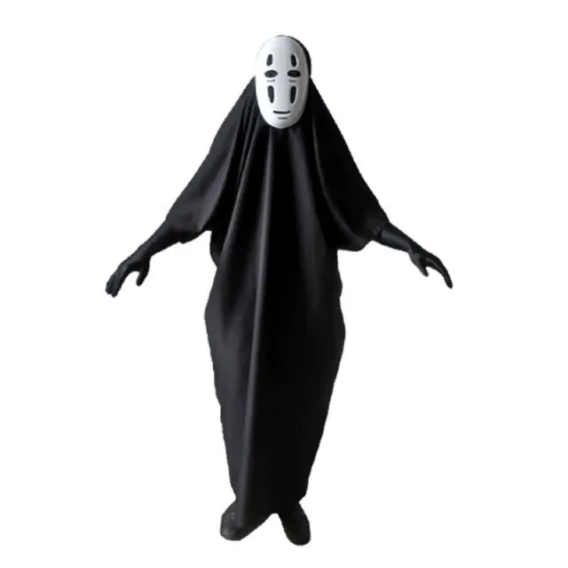 Cosplay Costume No Face Man Spirited Away Costume With Mask Gloves For ...