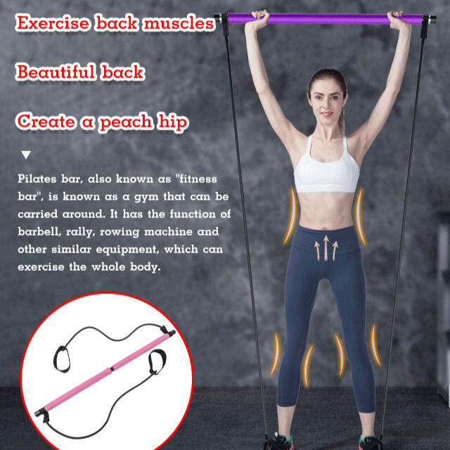 ouding Explosive Pilates Fitness Rod for Chest and Arm Strength Yoga ...