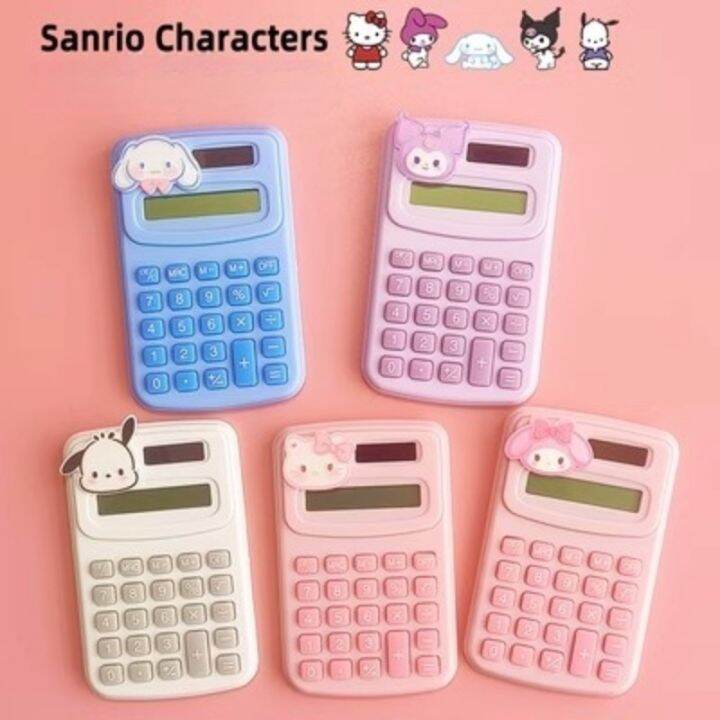 Cute Sanrio Mini Portable Calculator for School Students Anime Pochacco ...