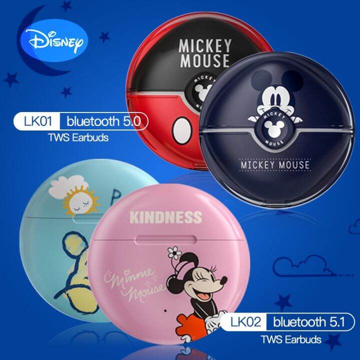 ~ Disney Mickey Mouse Wireless Earphones TWS Bluetooth Headset In-Ear ...
