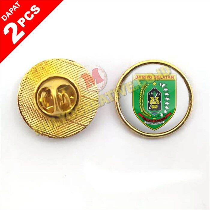 Lencana Wing Bros Logo Daerah Pin Logo Kabupaten Barito Selatan Lencana ...