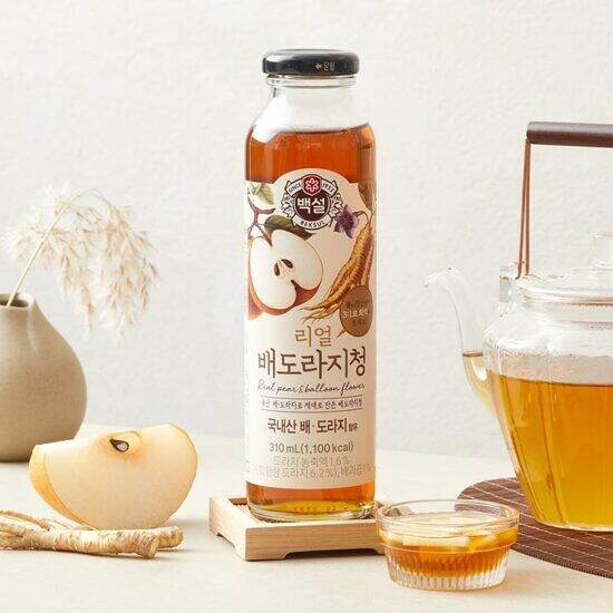 CJ Beksul Real Pear & Balloon Flower Root Syrup Extract (310ml) | Lazada PH