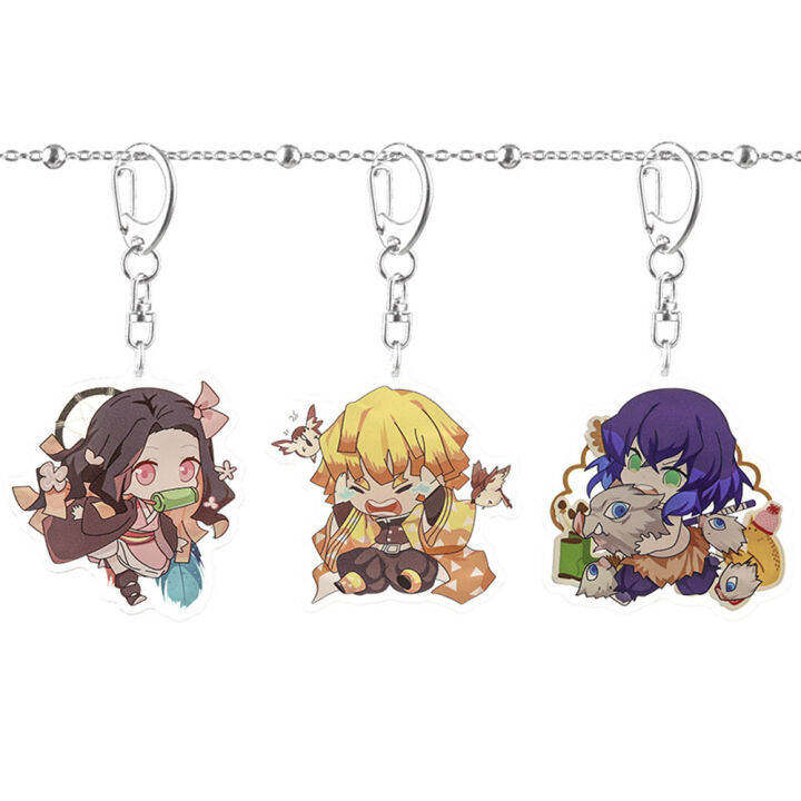 WENSH Nezuko Zenitsu Tanjirou Miniatures Giyuu Scultures Kimetsu No ...