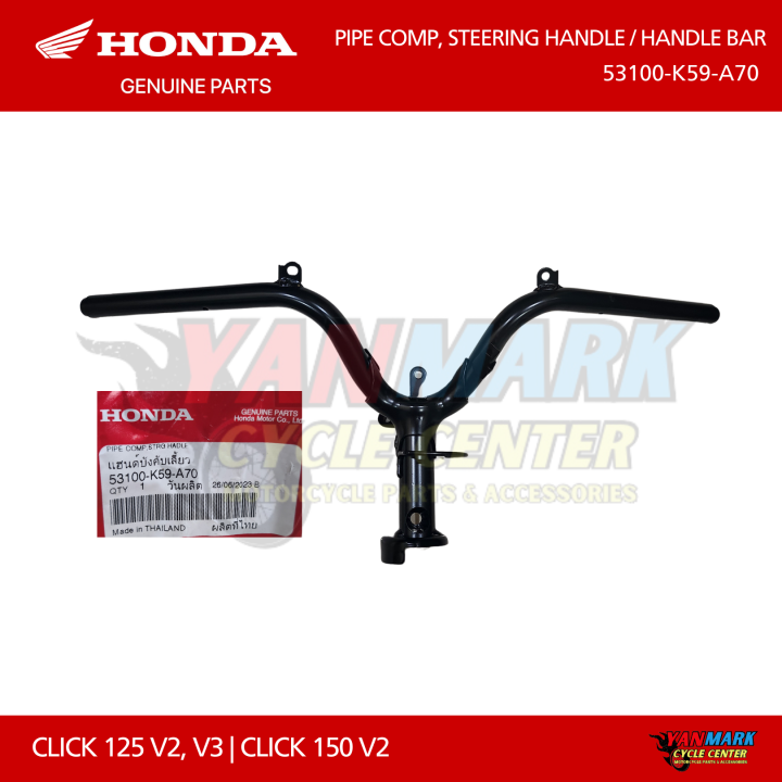 ORIGINAL HONDA - PIPE COMP, STEERING HANDLE / HANDLE BAR - CLICK 125i ...