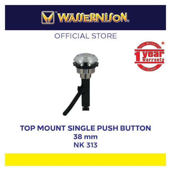 Wassernison Toilet Top Mount Single Push Button - 38Mm | Lazada PH