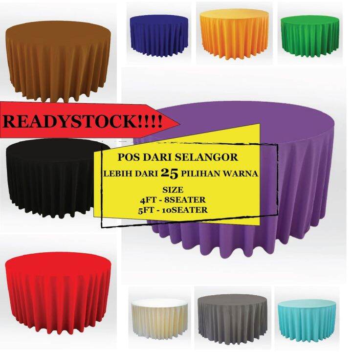 ALAS MEJA JC, ALAS MEJA BULAT LABUH, ALAS MEJA UNTUK MAJLIS,PERKAHWINAN ...