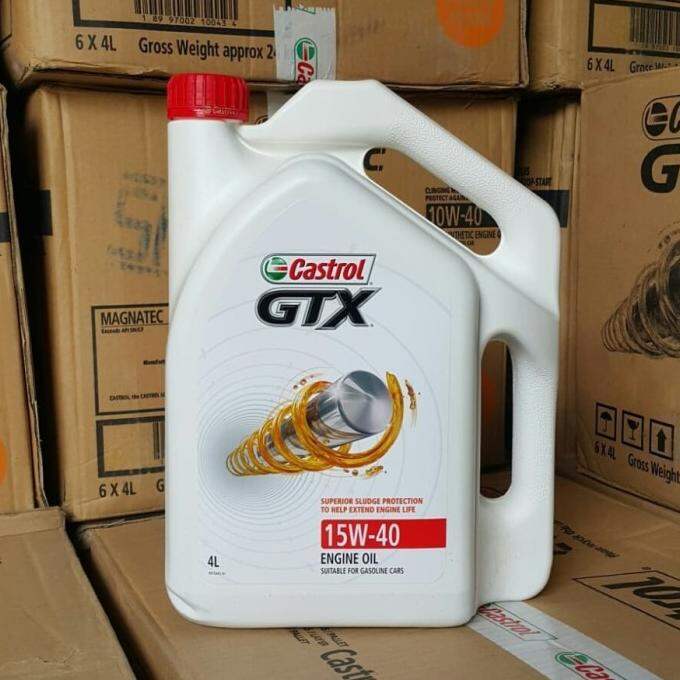 Oli Castrol Gtx 15W40 Engine Oil 4 Liter Sae | Lazada Indonesia