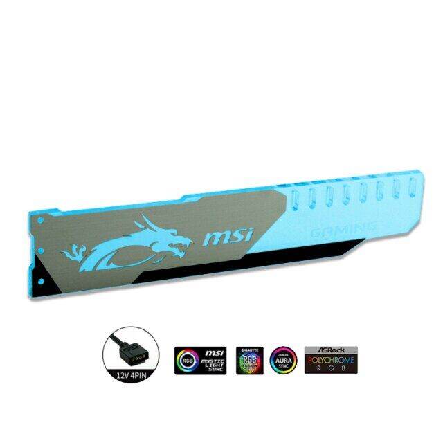 Rgb Aluminum Graphics Card Support Gpu Holder Bracket Stand For Rog/msi ...