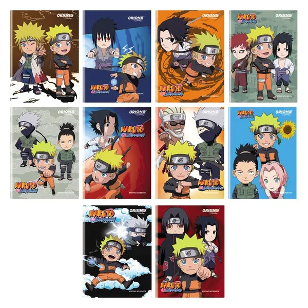 N0=Orions Naruto Shippuden Writing Notebook Set of 10 | Lazada PH