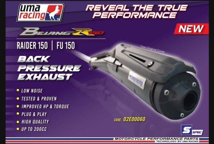 UMA RACING PIPE RAIDER 150 CARB | Lazada PH
