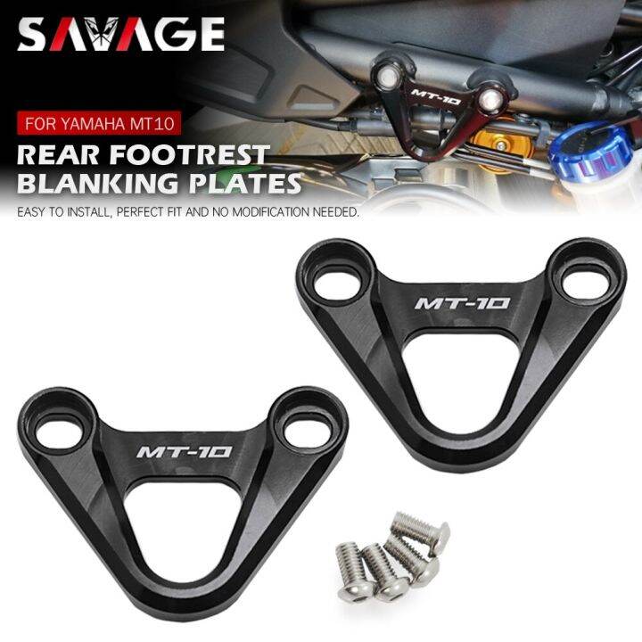 Rear Footrest Passenger Foot Peg Blanking Plate For YAMAHA MT-10 FZ-10 ...