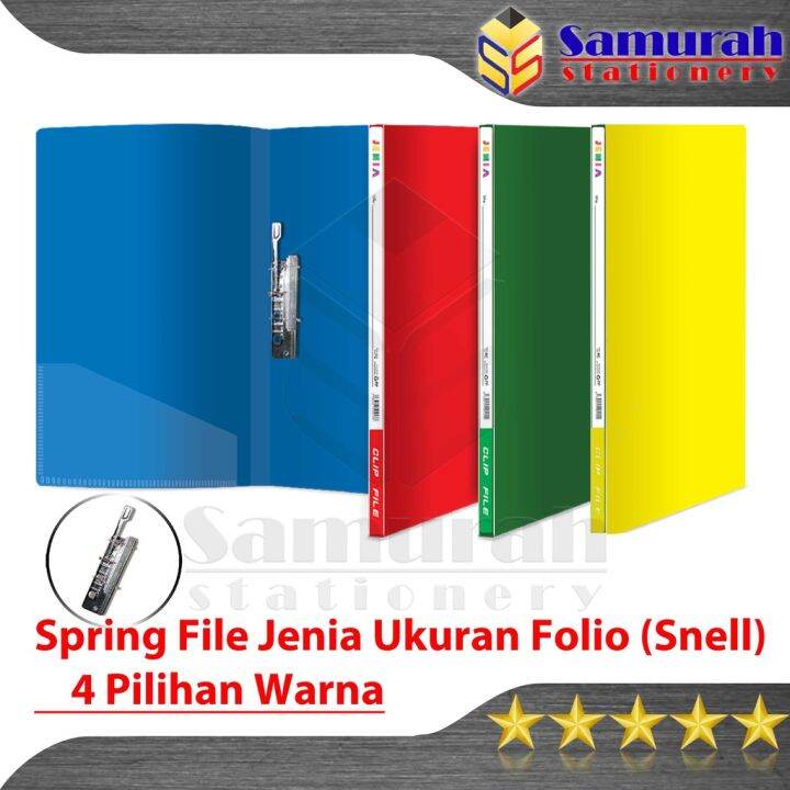 Clip File Polos Ukuran Folio / Map Album Plastik Jepit Kertas Dokumen ...