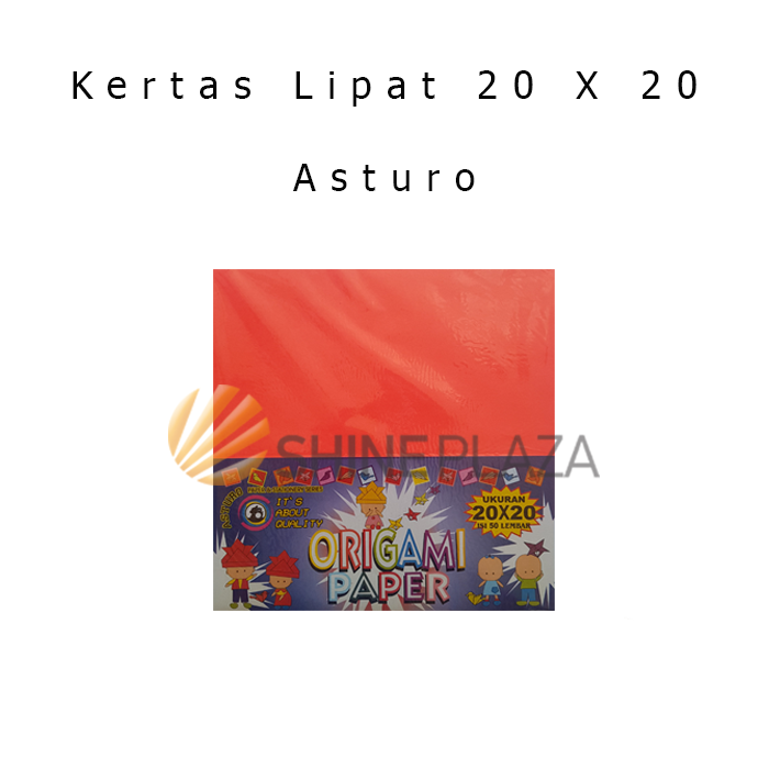 Kertas Lipat 20x20 Asturo - Origami Paper Asturo 20 x 20 Isi 50 Lembar ...