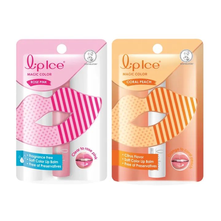 MENTHOLATUM Lip Ice Magic Color 2g ลิปแคร์เปลี่ยนสี ลิปไอซ์ เมจิค ...
