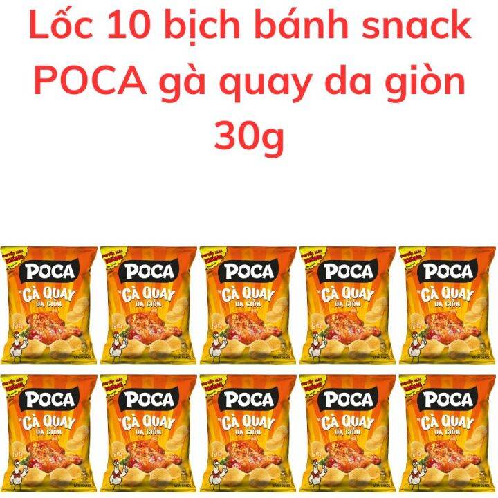 Bánh snack POCA gà quay da giòn bịch 30g | Lazada.vn