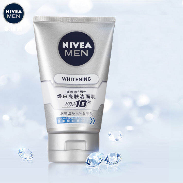 Niya Men's Whitening and Brightening Facial Cleanser 100g deeply cleans ...