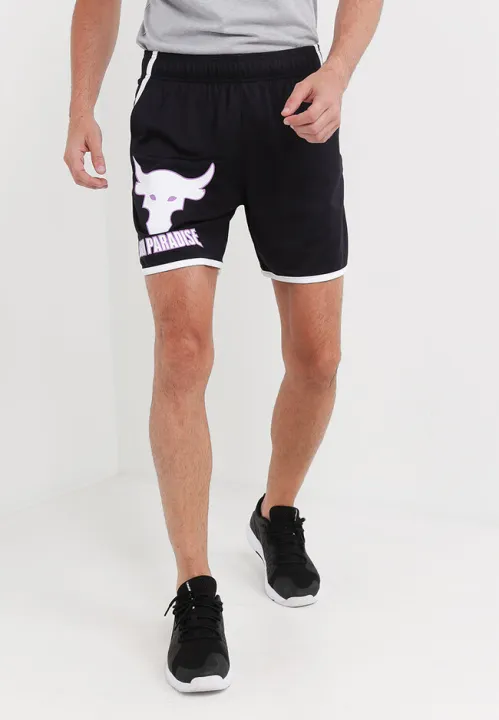 Under Armour Men's Project Rock Disrupt Mesh Shorts for Men - Black ...