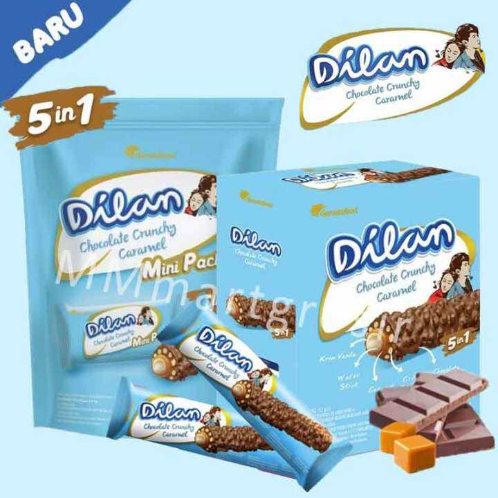 Dilan / Chocolate Crunchy Caramel Mini / Wafer Roll Krim Vanilla ...