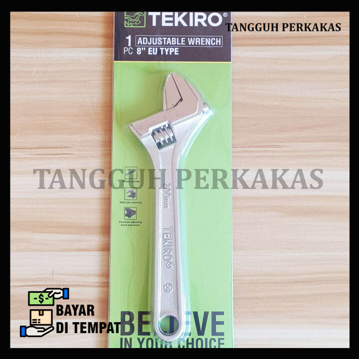 Tekiro kunci inggris 8 inch adjustable wrench 8" tekiro Original ...