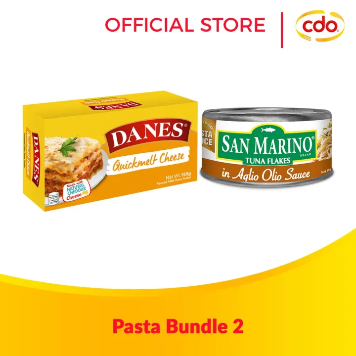 CDO Pasta Special Bundle (SAN MARINO Aglio Olio 180g + DANES Quickmelt ...