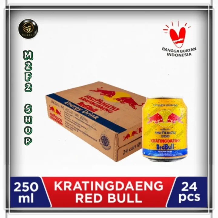 Kratingdaeng Red Bull Gold Can | Kaleng Emas - 250 ml (Kemasan Karton ...