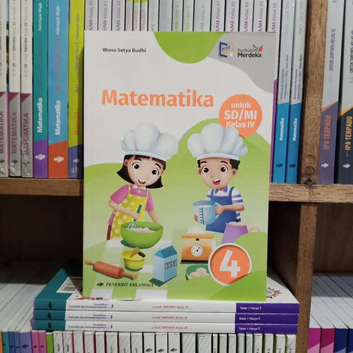 Buku Matematika Kelas 4 SD Kurikulum Merdeka Erlangga | Lazada Indonesia