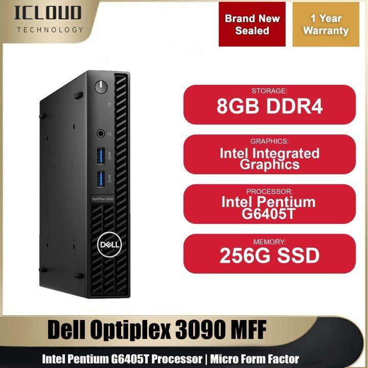 Intel Pentium G6405T Processor│Dell Optiplex 3090 MFF│8GB Memory│256 ...