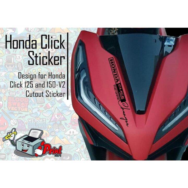 Honda Click 125 and 150 Sticker - Click Decals Cut Out Sticker ...