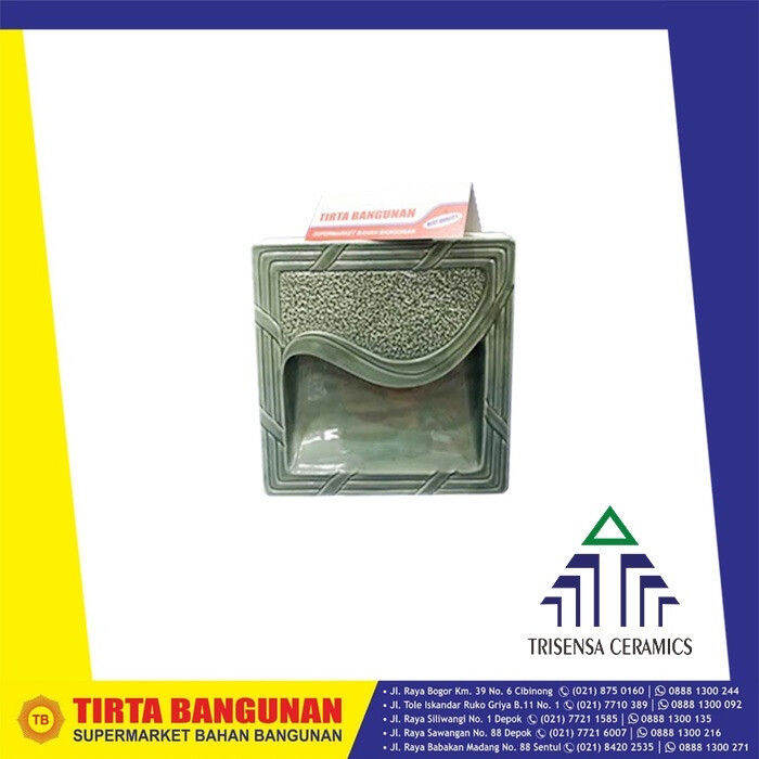 TRISENSA 20X20 ROSTER KERAMIK RO-6B COLONIAL HIJAU WS25 KW1 | Lazada ...