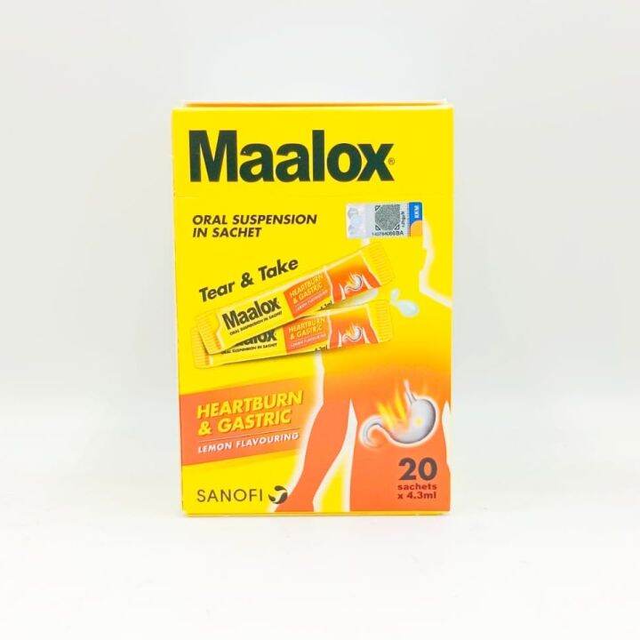 Maalox Oral Suspension 4.3ml x 20 sachets EXP 08/25 | Lazada