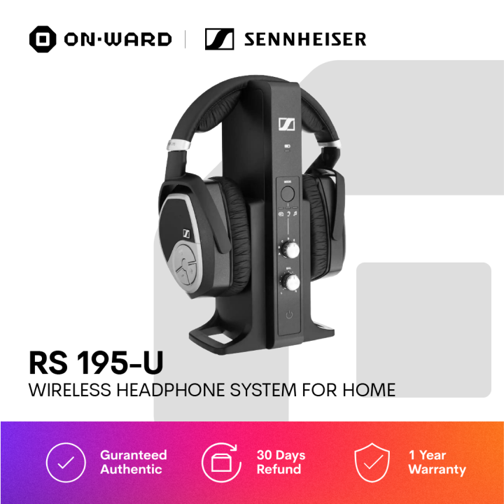 Sennheiser RS 195-U Wireless Headphones System | Lazada PH