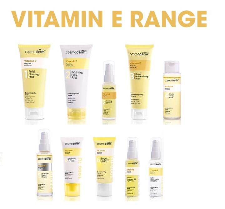 Cosmoderm Vitamin E for dry and dull skin or uneven texture | Lazada