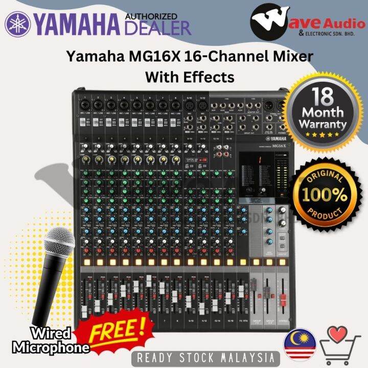 Yamaha MG16X 16 Channel Analog Mixer Mixing Console with USB and Effect ...